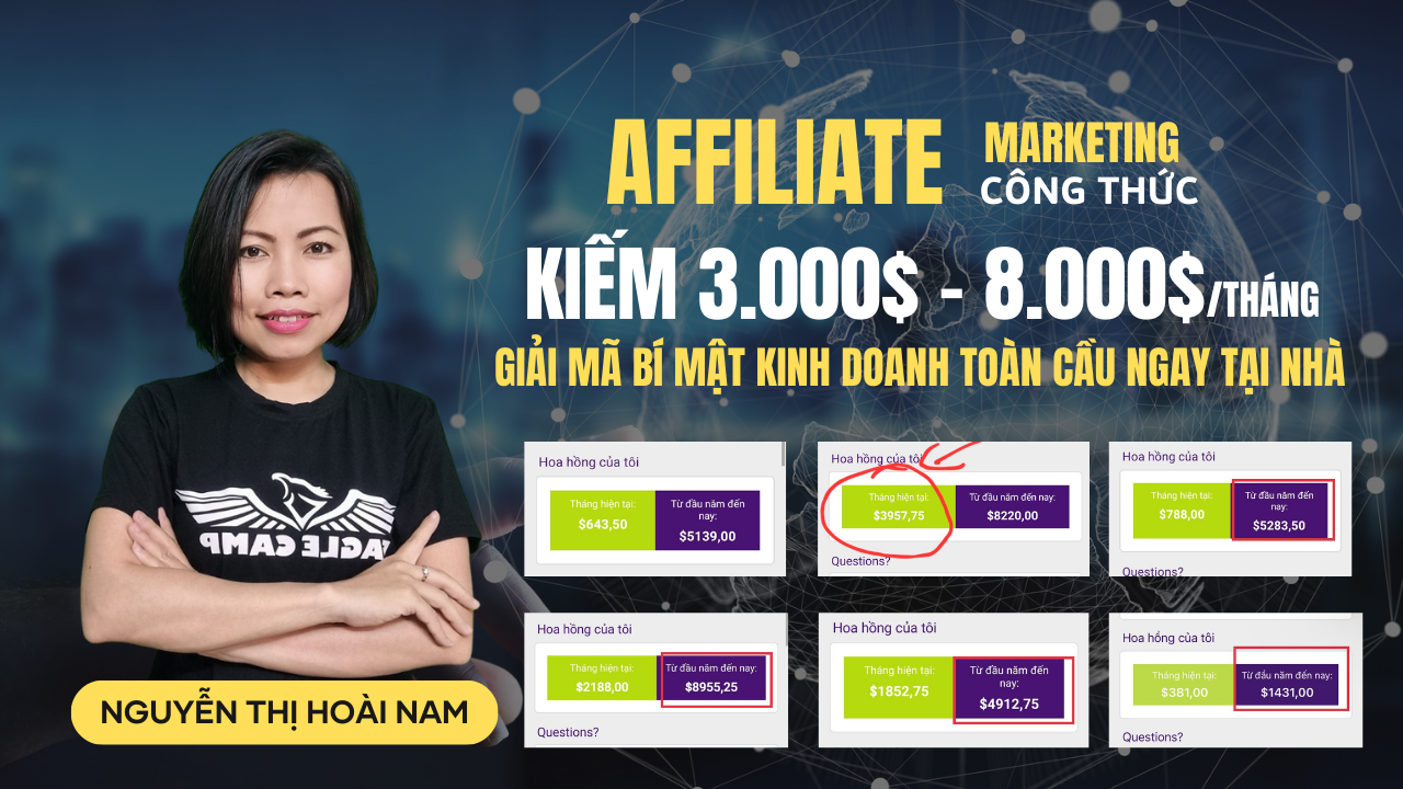 Kiếm 3000$ đến 8000$ mỗi tháng với Affiliate Marketing